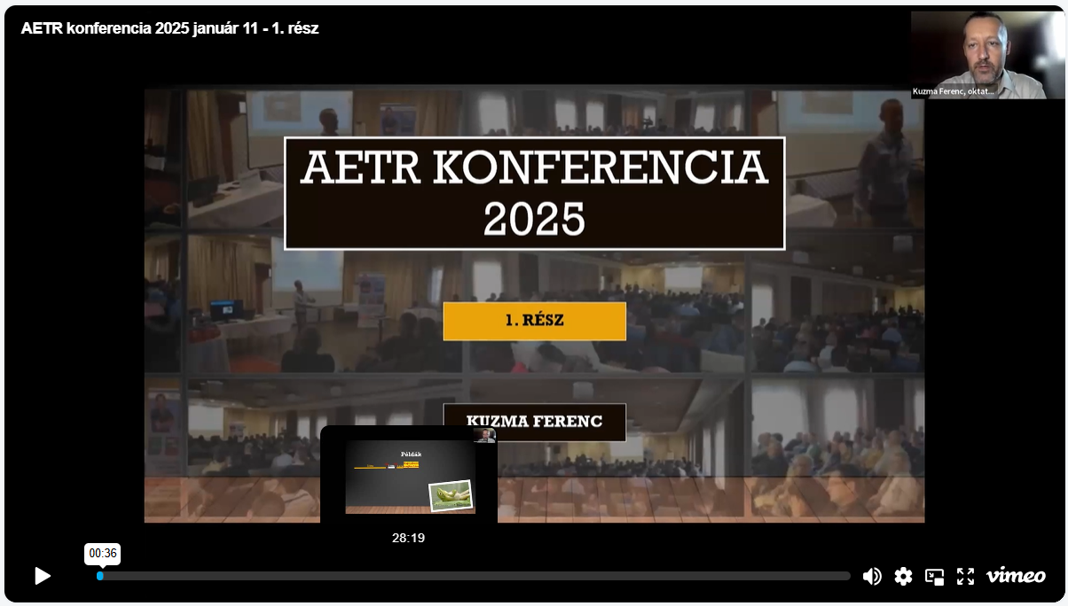 AETR konferencia videók 2025 - AETR.HU